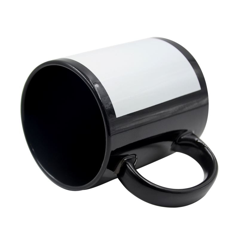10oz Black patch - Sublimation blank mug – SubliBlanks Limited