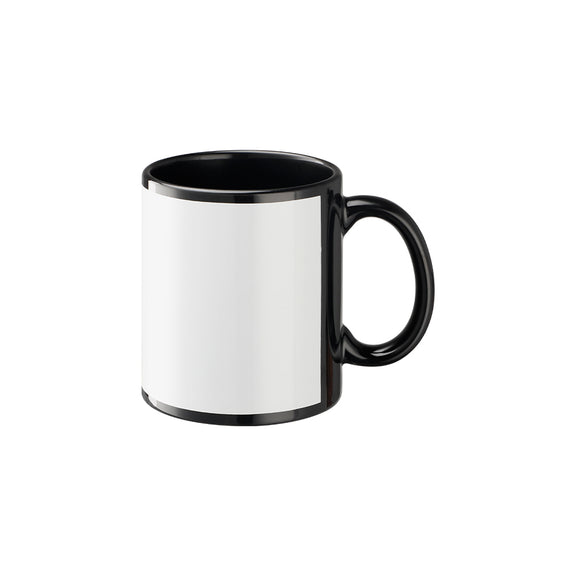 10oz Black patch - Sublimation blank mug – SubliBlanks Limited